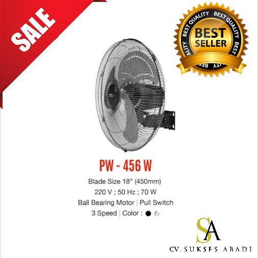 Maspion PW-456 Wall Fan Wall Fan Maspion Power Fan PW 456w 18inch Turbo ...