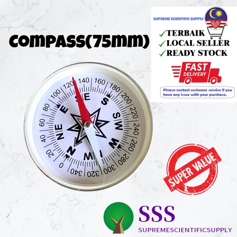 🔥[Ready stock]🔥Plotting Compass | Kompas 75mm (Aluminium case) | Shopee Malaysia