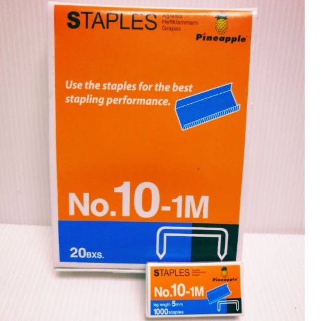 Pineapple staples bullet no.10-1m ( box/20pcs small box) | Shopee Malaysia