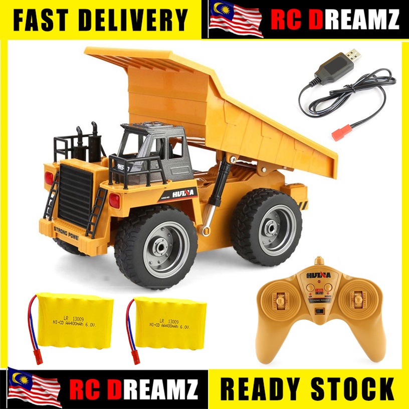 HUINA 1534 RC Dump Truck 2.4G Scale 1/18 2.4G Remote Control Dump Truck ...