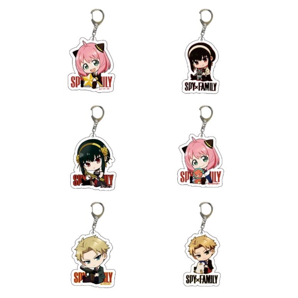 ANIME ACRYLIC KEYCHAINS PENDANT SPY X FAMILY LOID YOR ANYA FORGER BRIAR ...