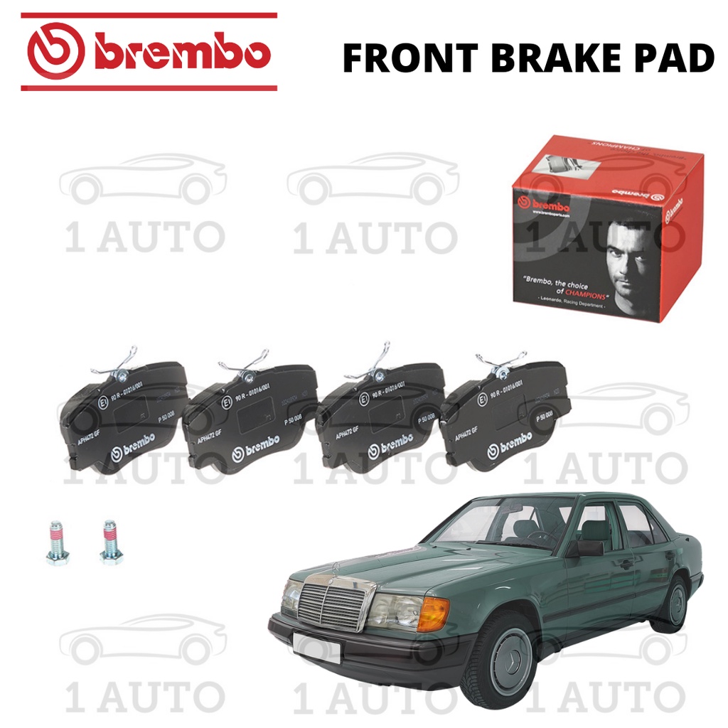 GENUINE BREMBO FRONT BRAKE PAD MERCEDES W124 200E E200 230E E220 260E ...