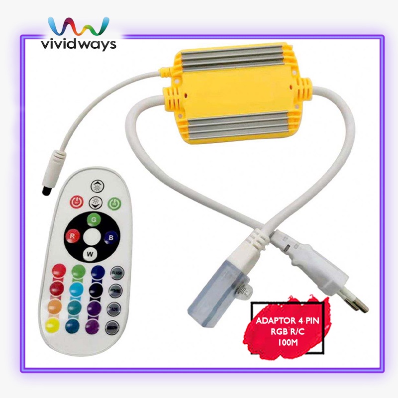 K2 VIVIDWAYS ADAPTOR 4 PIN RGB R/C 100M | Shopee Malaysia