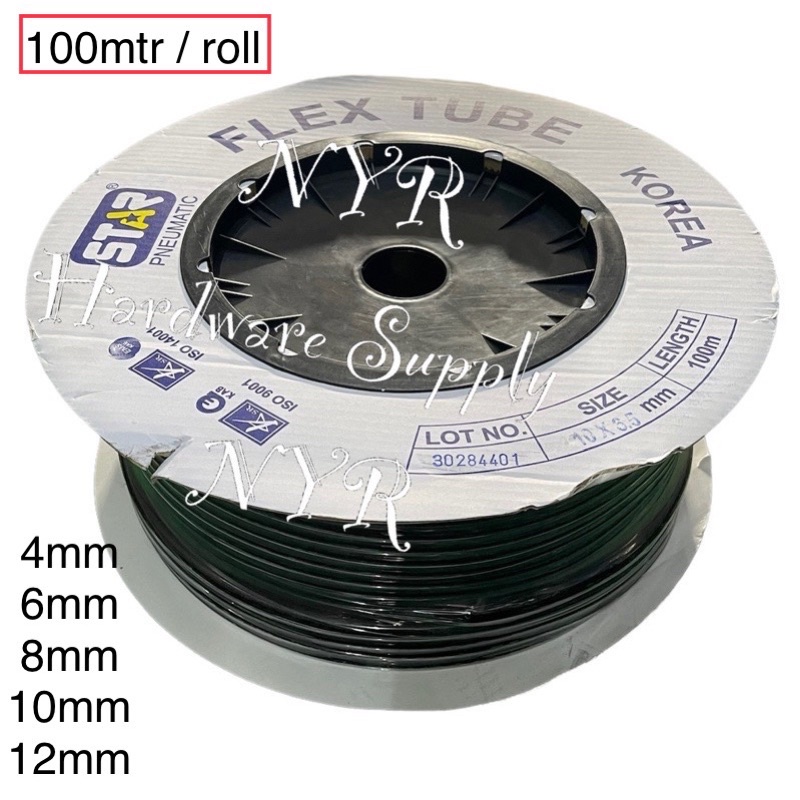 Polyurethane Hose Pneumatic Air Hose Pu Tubing (Size:4mm-12mm) 100mtr roll 4mm 6mm 8mm 10mm 12mm ...
