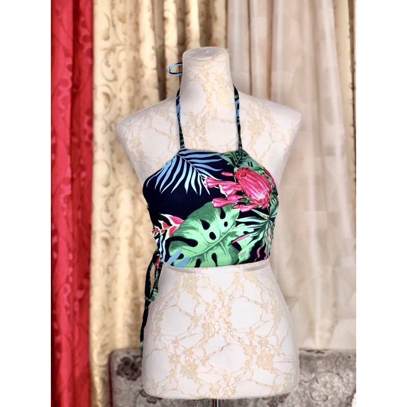 Trendy Halter Crop Top Adjustable Side | Shopee Malaysia