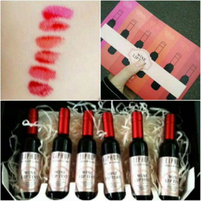 LIPHOP WINE LIP TINT 1套（6支口红） | Shopee Malaysia