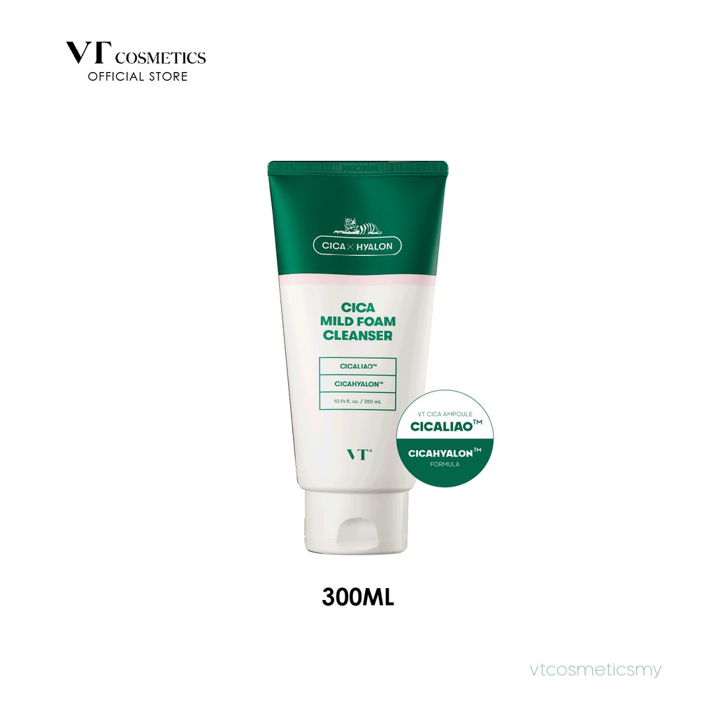 [Official] VT CICA Mild Foam Cleanser, 300ml Cleanser | Shopee Malaysia