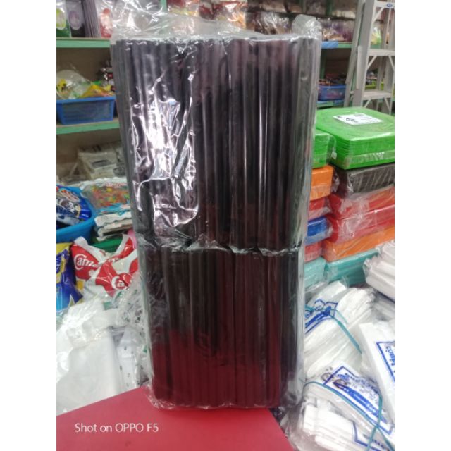 Straw boba straw hitam besar | Shopee Malaysia
