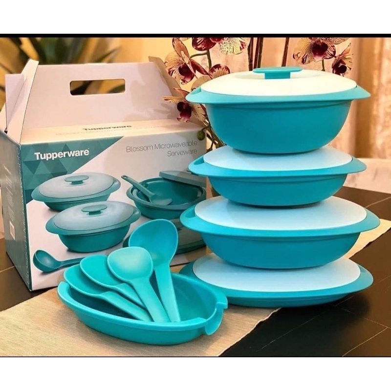 𝘽𝙡𝙤𝙨𝙨𝙤𝙢 𝙎𝙚𝙧𝙫𝙚𝙬𝙖𝙧𝙚 𝙎𝙚𝙩 𝙏𝙪𝙥𝙥𝙚𝙧𝙬𝙖𝙧𝙚 + Free Gift | Shopee Malaysia