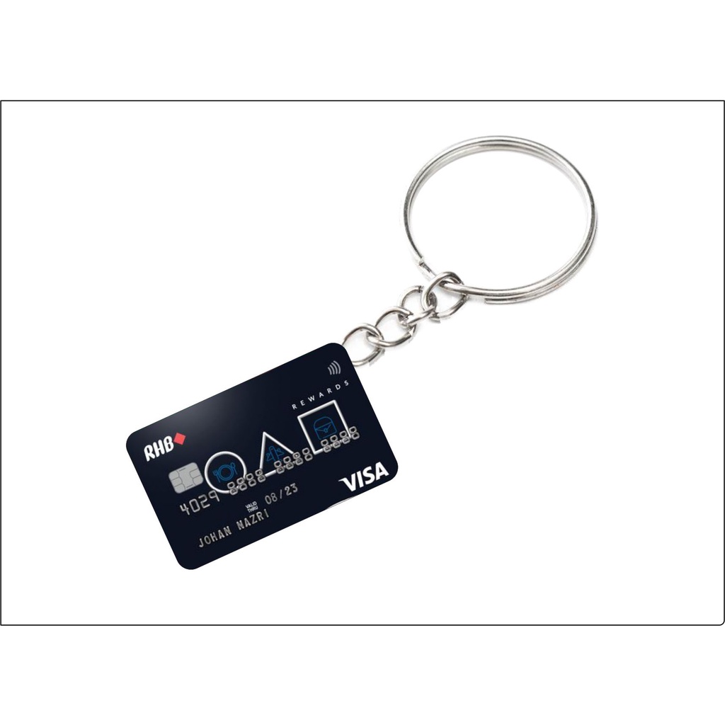 rhb atm debitcard keychain 2d squidgame squid | Shopee Malaysia