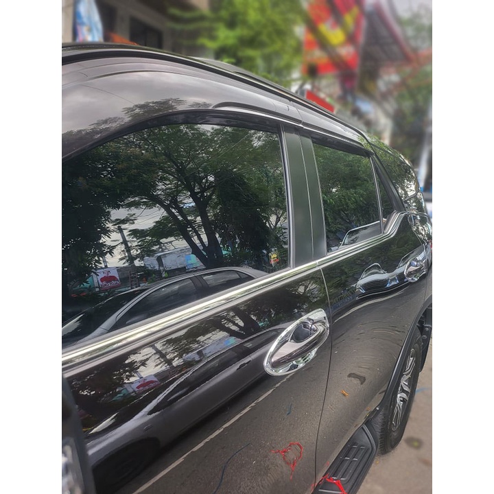Toyota Fortuner 2016-2019 Chrome Window Trim | Shopee Malaysia