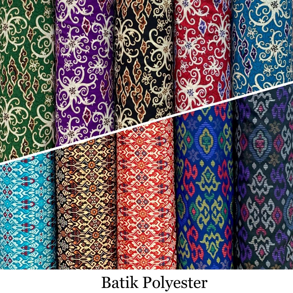 West Kalimantan Borneo Polyester Batik Fabric | Shopee Malaysia