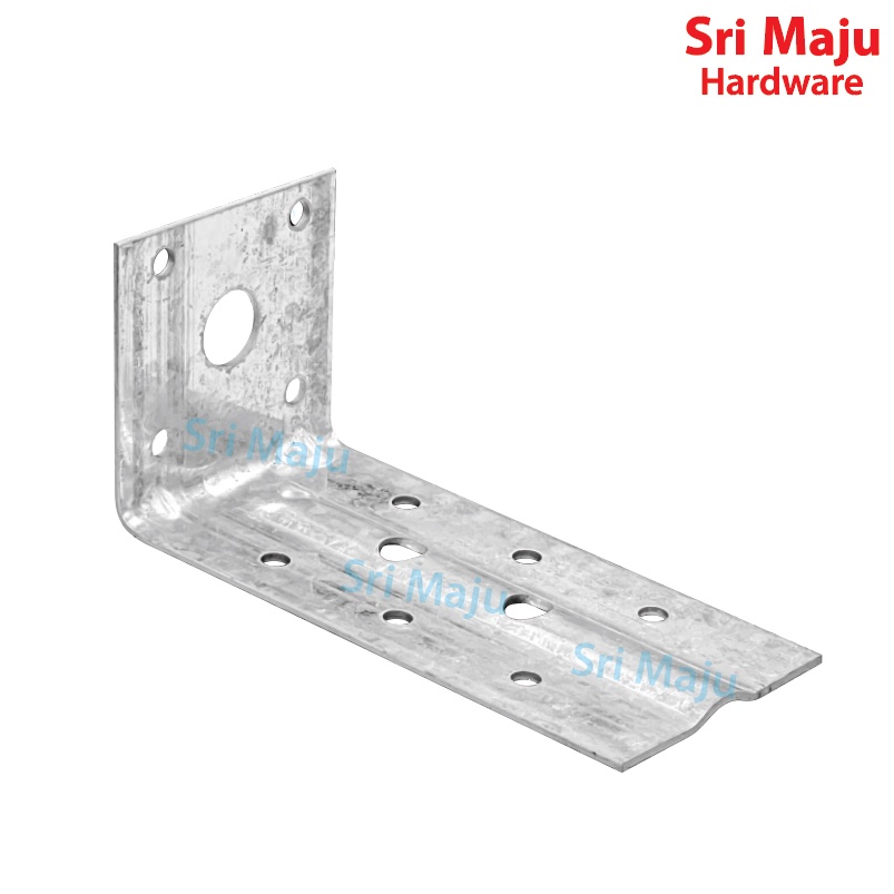 MAJU LBI-ZROF Silver Zinc Plate L Bracket 2” x 4” Roofing Ceiling Angle ...