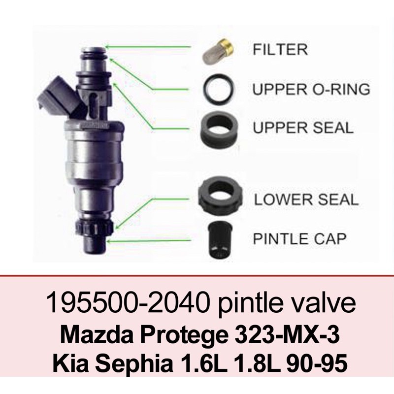 Mazda B6 B8 Injector Repair Kit Rubber Seal 195500-2040 | Shopee Malaysia