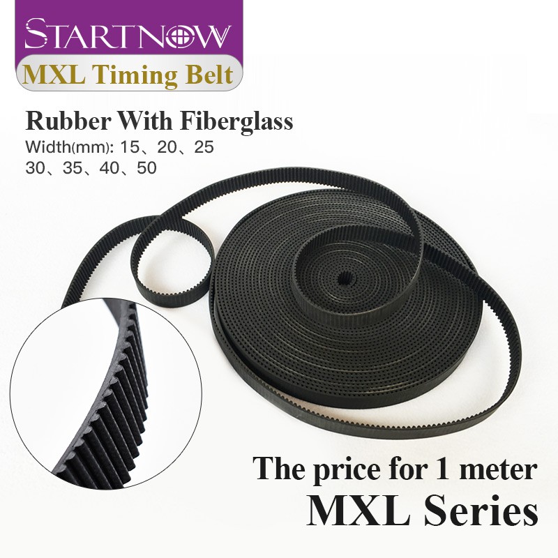 Startnow MXL-5 Timing Belt Width 5/10/15mm MXL 2mm Pitch Open-Ended Transmission Rubber Belts ...