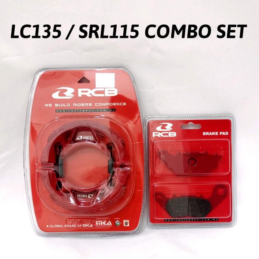 BRAKE PAD RCB COMBO SET LC135 4S / NVX 115 / SRL 115 / LAGENDA Z / EGOS ...