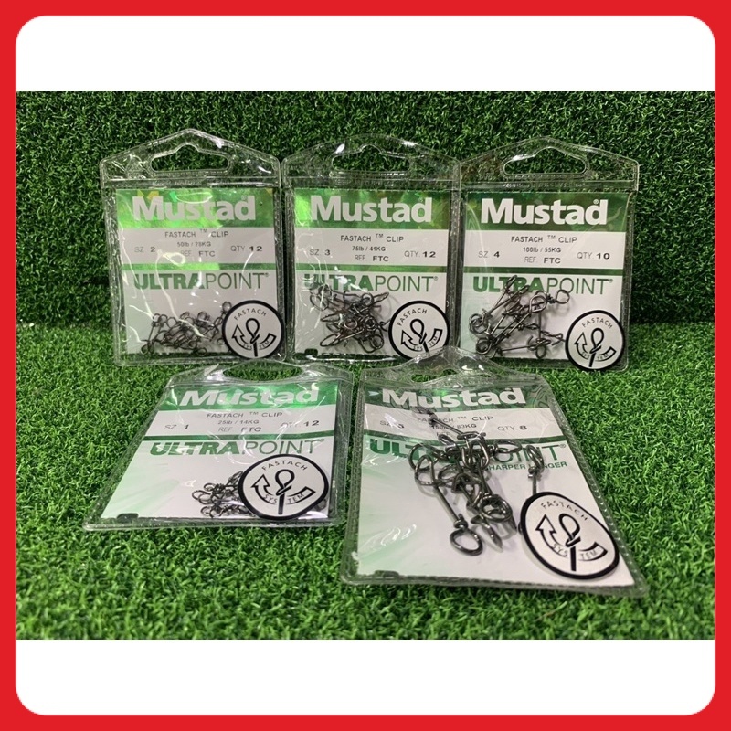 Mustad Ultra Point Fastach Clip Fishing Swivel (Ref: FTC) | Shopee Malaysia