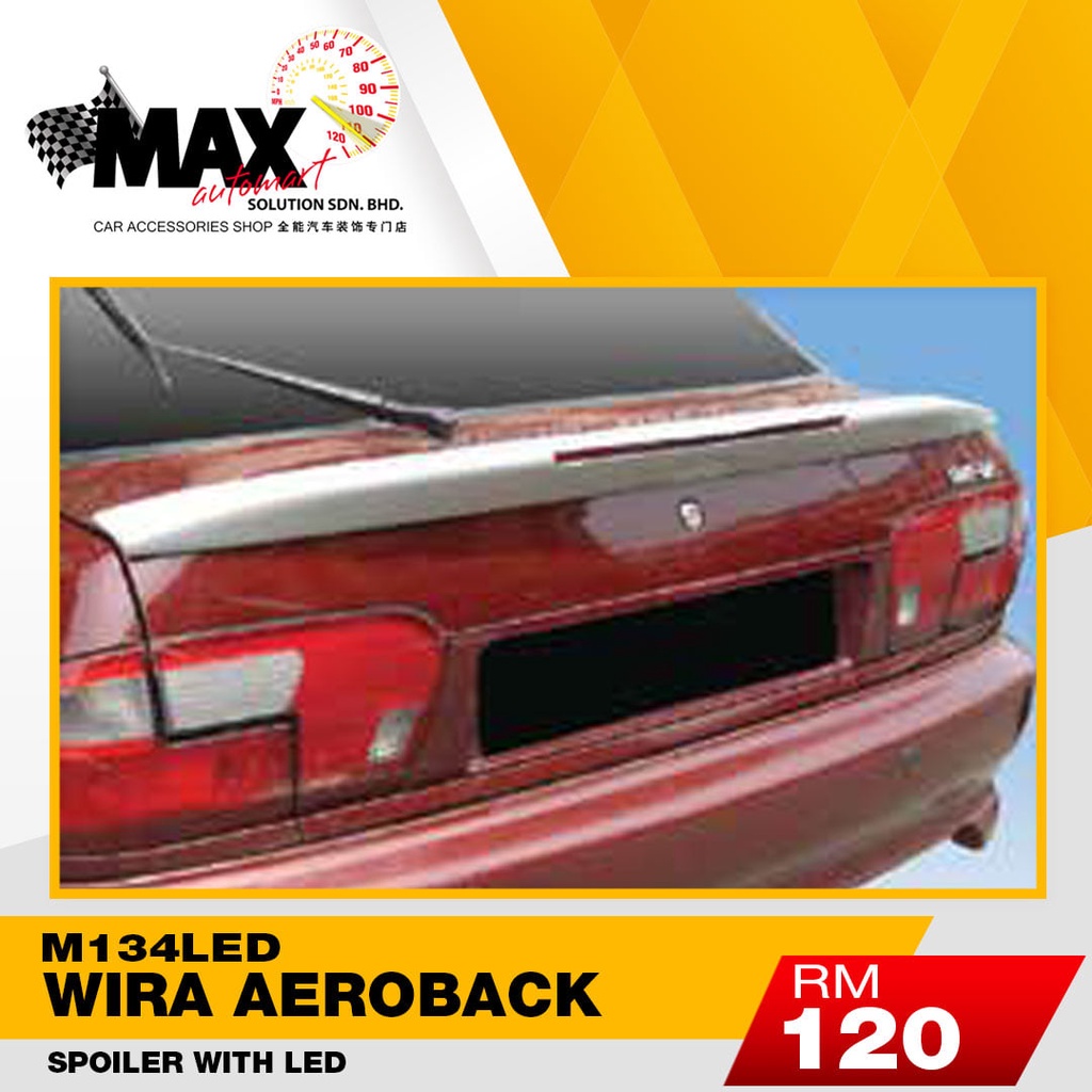 M134LED PROTON WIRA AEROBACK SPOILER WITH LED | Shopee Malaysia