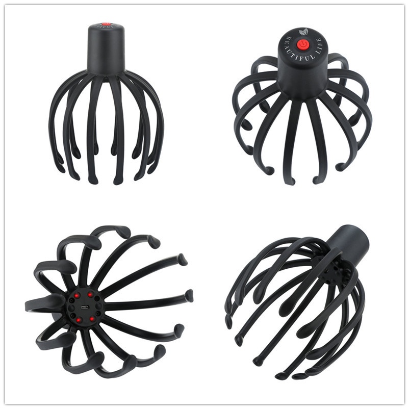 Octopus Head Neck Scalp Massager Electric Head Massager Release Stress ...