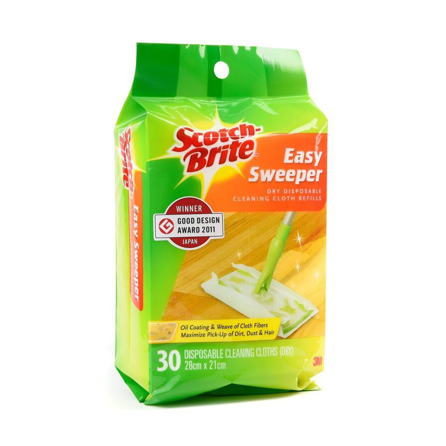 3M Scotch-Brite Easy Sweeper Refill Cloth (Dry) (30pcs‼️) | Shopee Malaysia