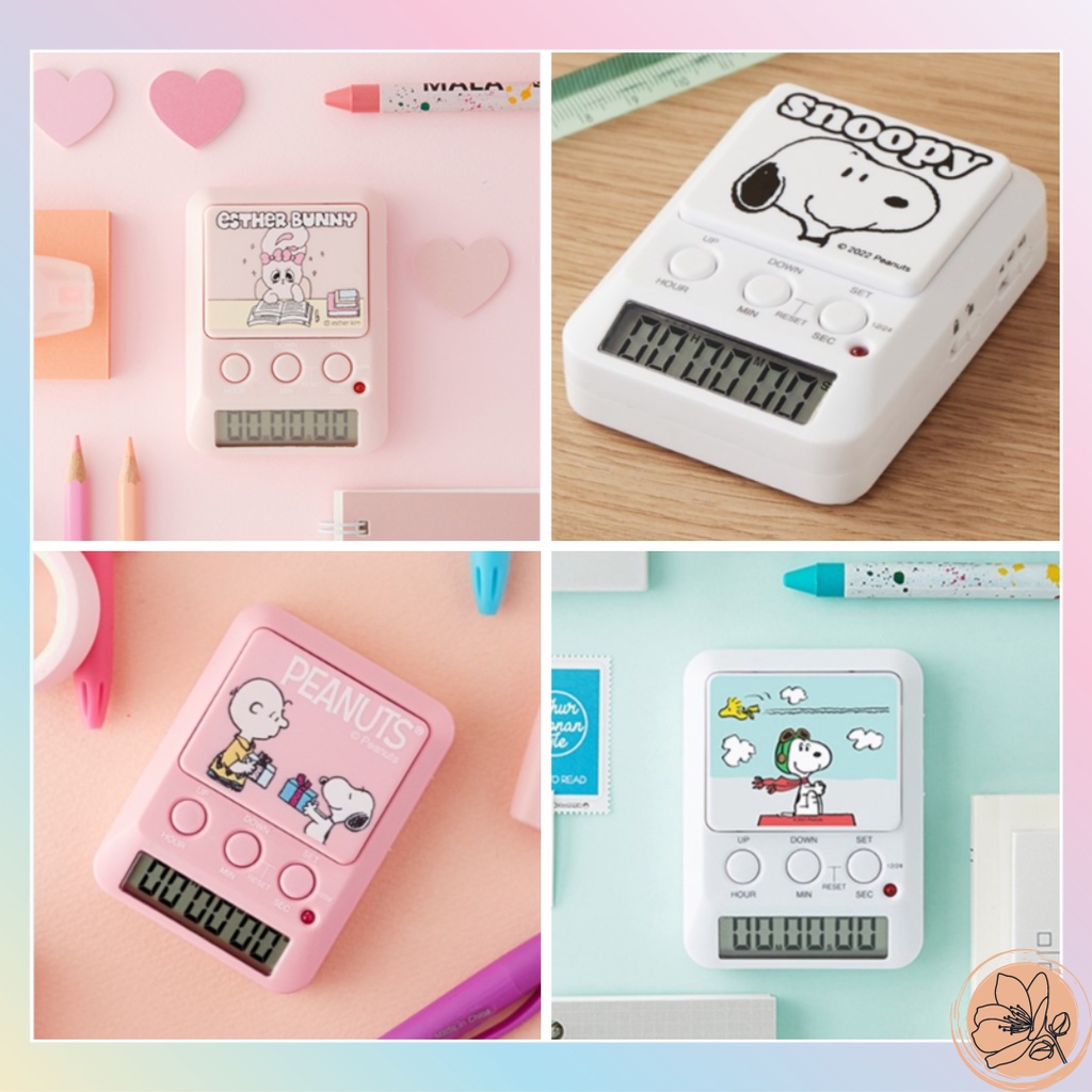 Dretec x Timer Stop Watch Snoopy Esther Bunny | Shopee Malaysia