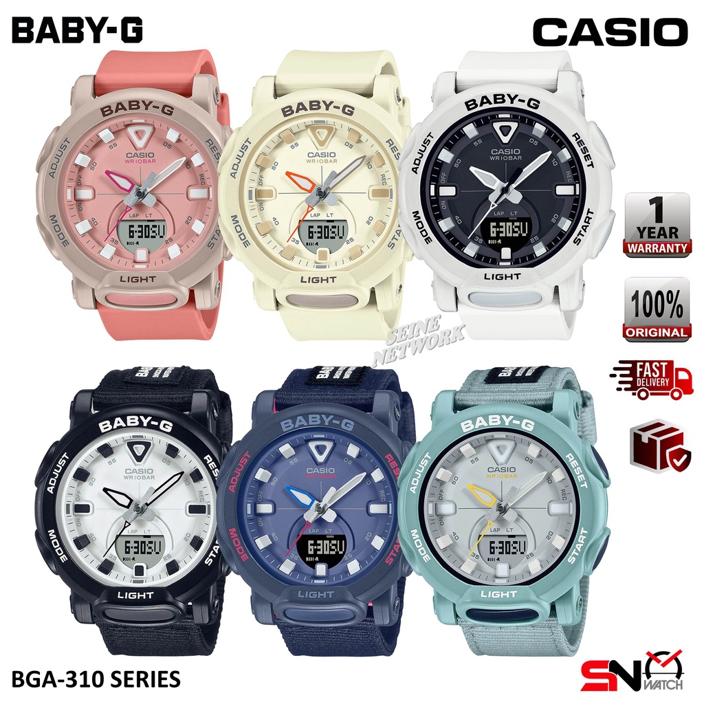 Casio Baby-G BGA-310 Series BGA-310 BGA-310C Analog Digital Resin Band ...