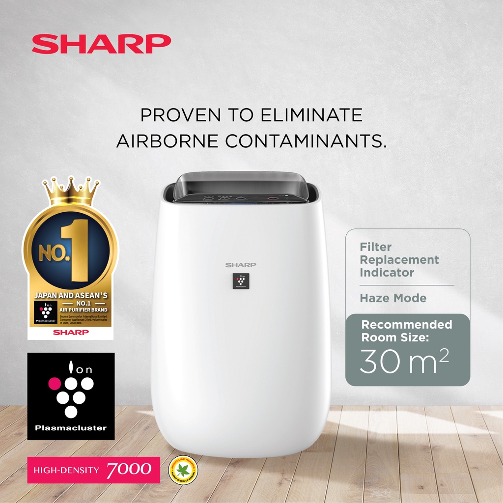 Sharp Air Purifier FPJ40LW Plasmacluster Air Purifier - 30m² | Shopee ...