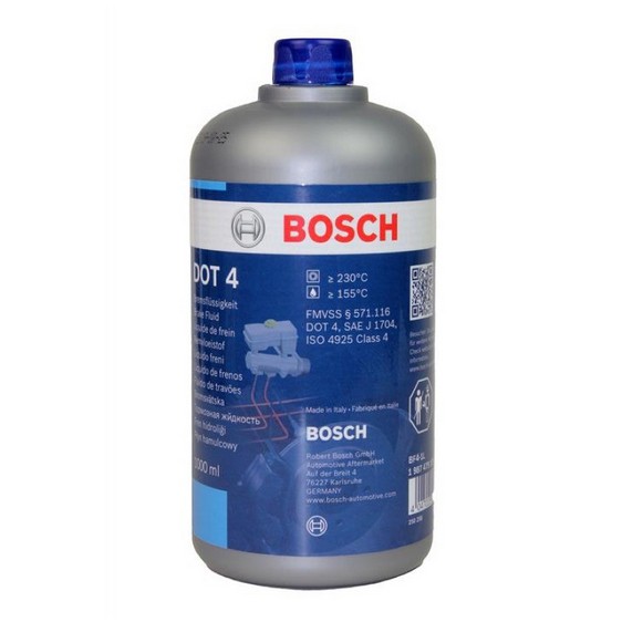 BOSCH Original DOT 4 Brake Fluid and Clutch Fluid / Oil (1L) | Shopee ...
