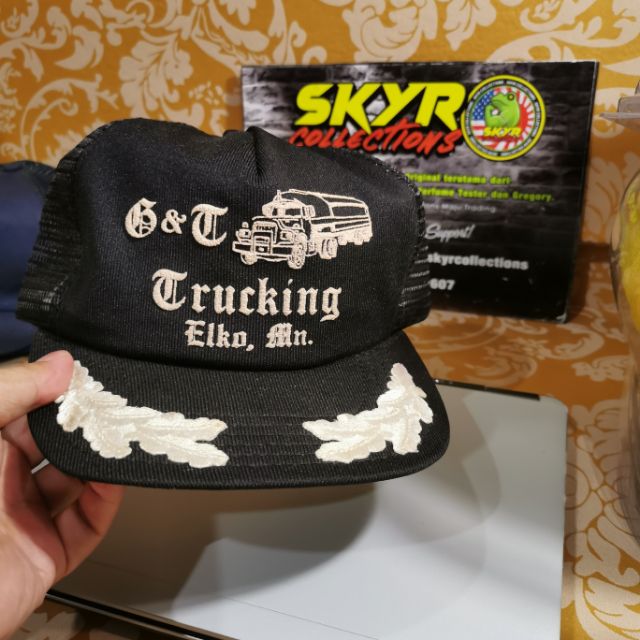 Original vintage cap trucking elco dengan bunga padi timbul, made in ...