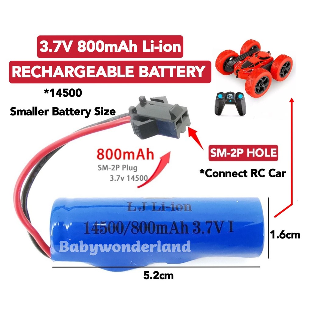 Bateri Kereta Kontrol RC Remote Control Car Rechargeable Battery USB ...