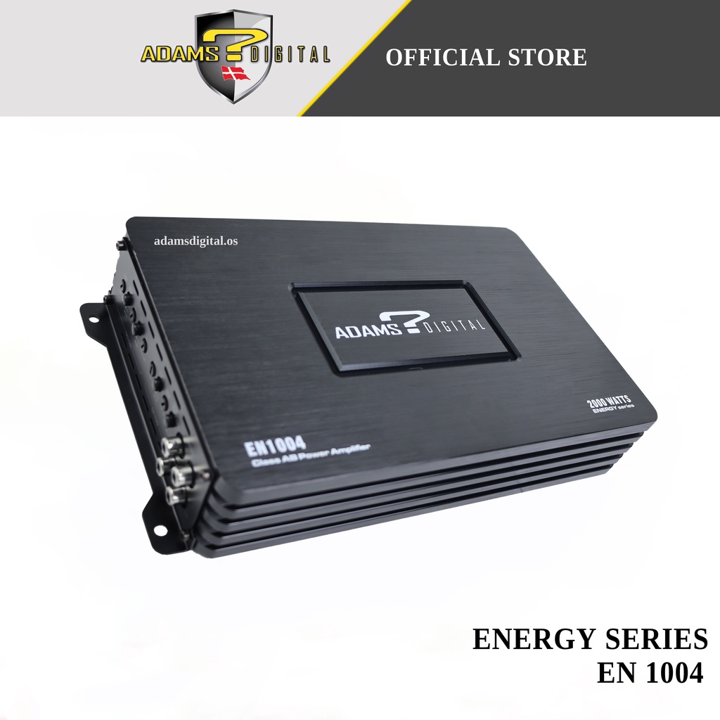 Adams Digital Class AB 4 Channel High Power Amplifier EN1004 (Energy ...