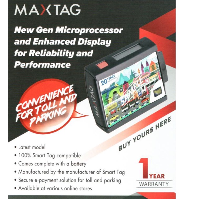 MaxTag smart tag lane compatible Ready stock 🔥With dashboard holder 🎁 ...