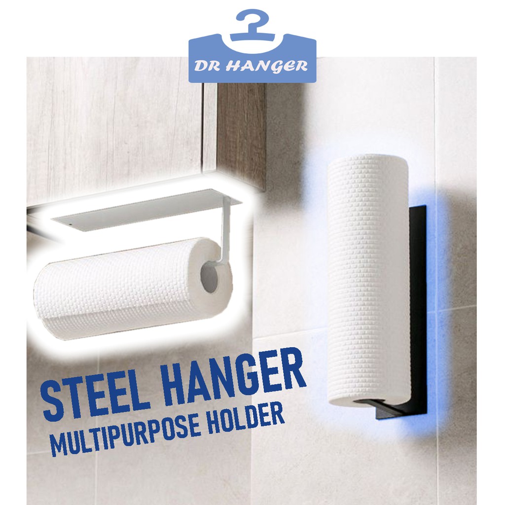 KITCHEN PAPER HOLDER TISSUE HOLDER SELF ADHESIVE TISSUE ROLL HANGER ...