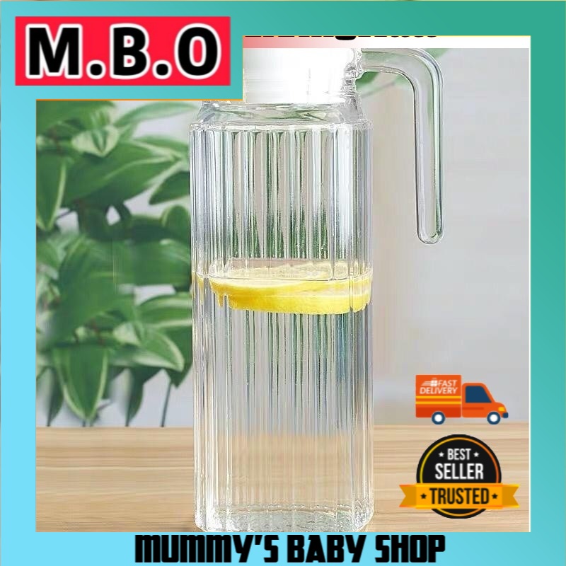 STARTUP 1.1Liter Glass Water Jug with Lid Jug Air Kaca | Shopee Malaysia