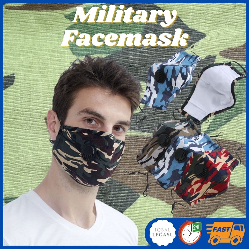 Facemask Askar Military Camo Face Mask Army Lelaki Tentera Malaysia ...