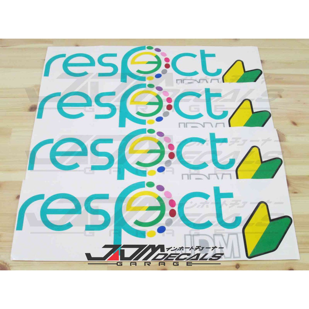 Respect JDM Vinyl Sticker | Shopee Malaysia