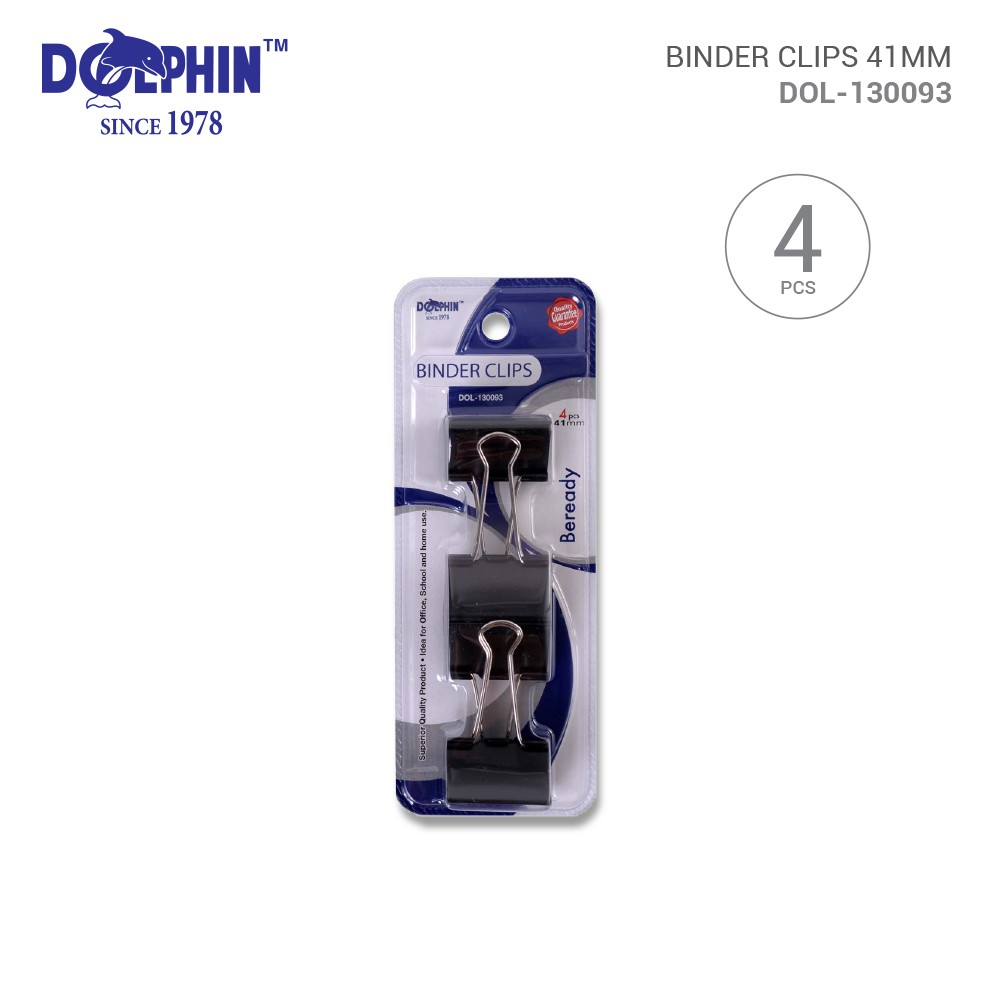 DOLPHIN Binder Clip | 19MM/25MM/32MM/41MM) | Shopee Malaysia