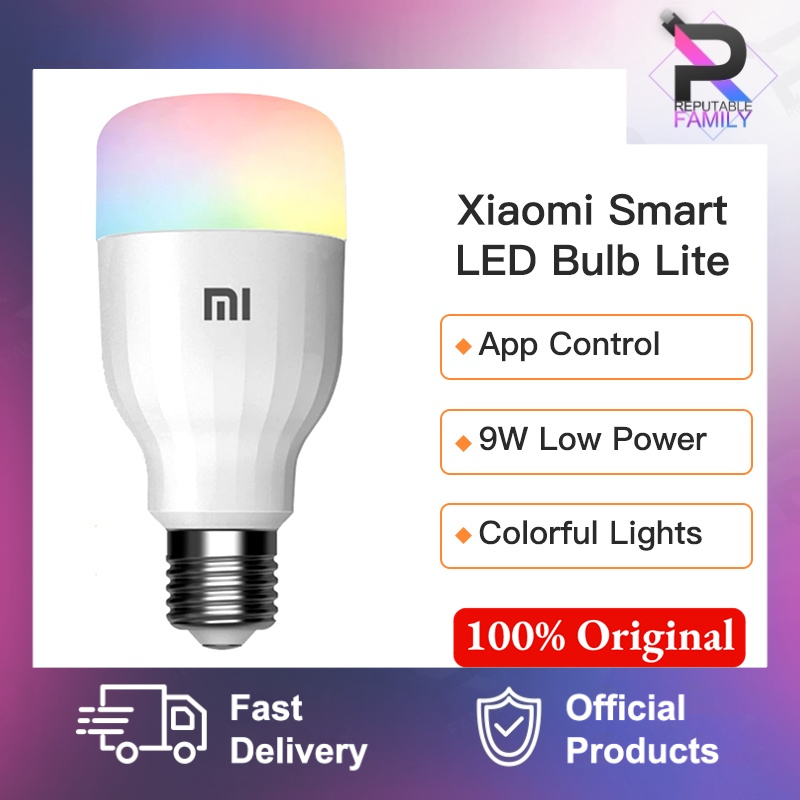 【Global】 Xiaomi Mi Mentol Smart LED Bulb Lite Color E27 9W Works With ...