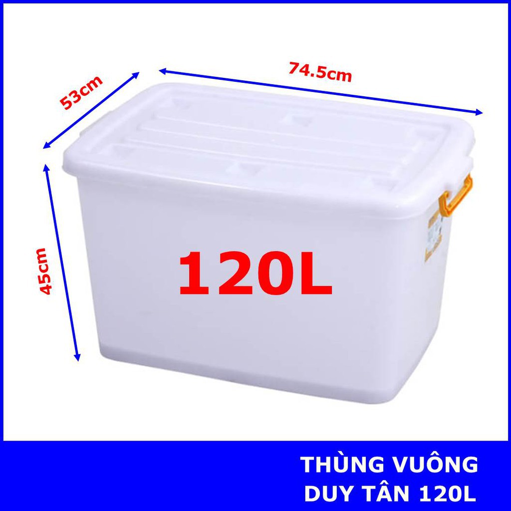 Duy Tan plastic bucket with wheels 120L | Shopee Malaysia