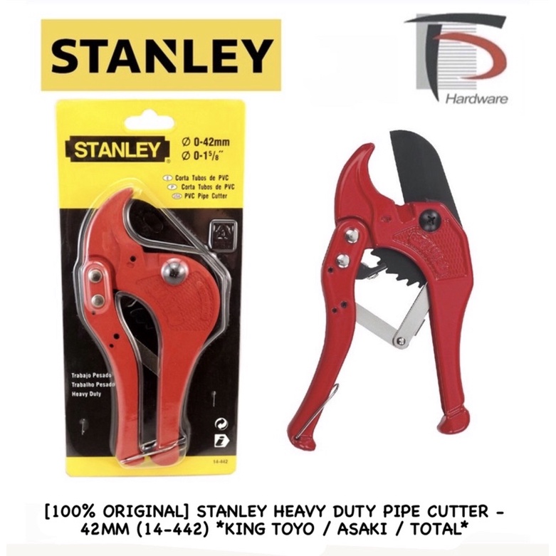 [100% ORIGINAL] STANLEY HEAVY DUTY PIPE CUTTER - 42MM (14-442) *KING ...