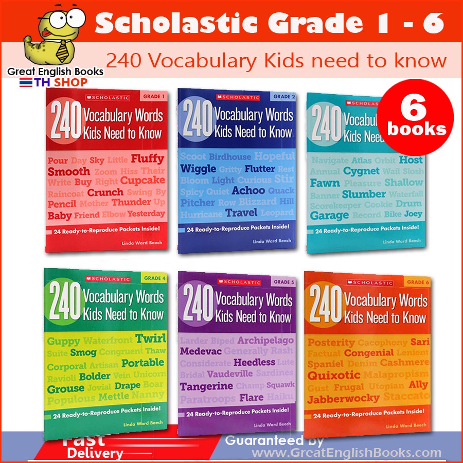 English Vocabulary Exercises Kids Need to Know Scholastic 240Vocabulary ...
