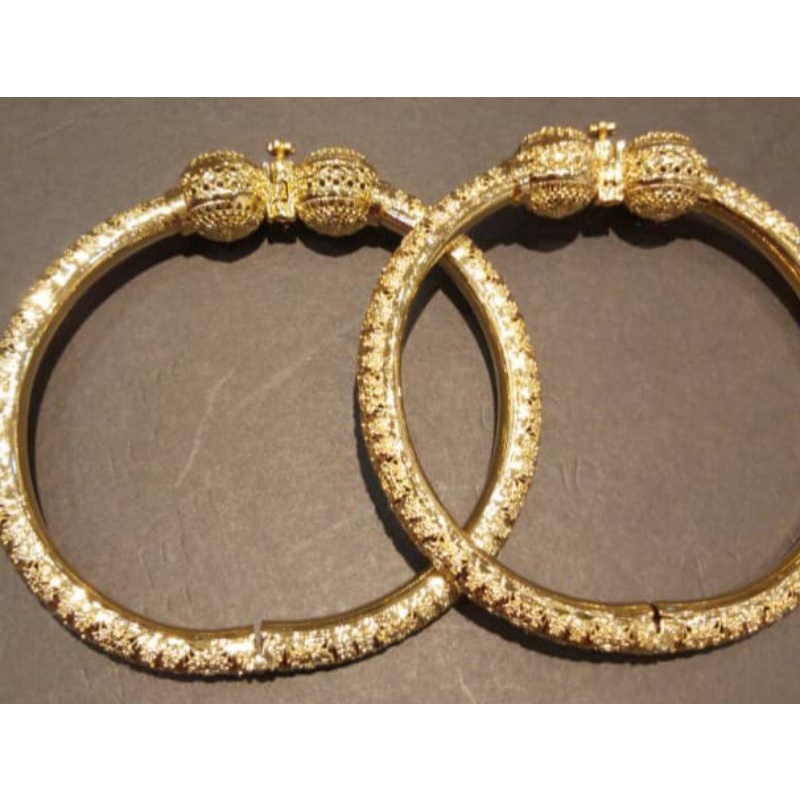 GELANG KAKI TRADISIONAL MELAYU KLASIK (BERAT, TEBAL & MAHAL) | Shopee ...