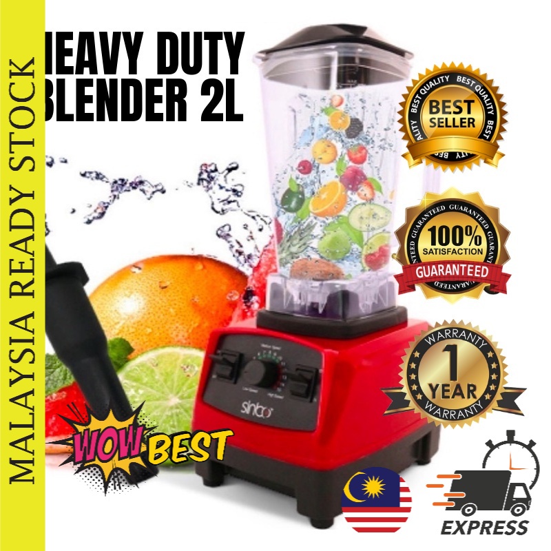 【PREMIUM QUALITY】SINCO Heavy Duty Blender Pengisar 2L Tugas Berat ...