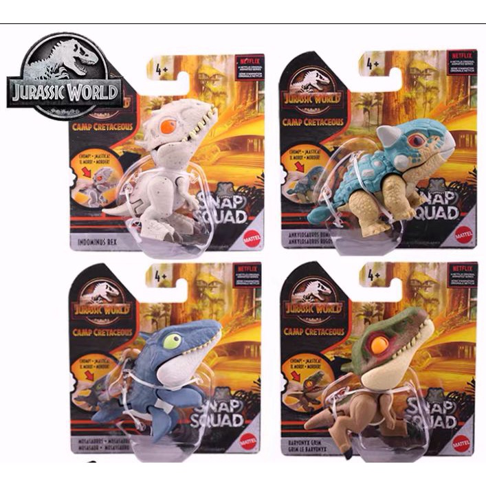 Jurassic World Snap Squad 4 mini Dinosaurs | Shopee Malaysia