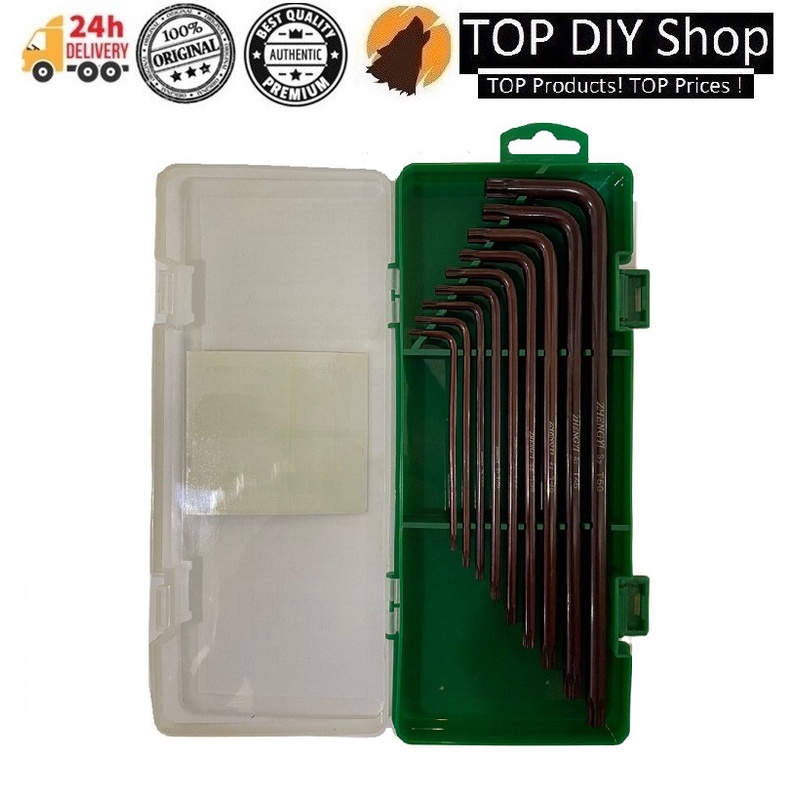 🔥EXTRA LONG🔥9pcs High Quality Allen Key Set Elenkey Tool Set Wrench Set ...