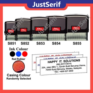 Shiny Self-inking Rubber Stamp S851 S852 S853 S854 S855 auto ink ready ink | Shopee Malaysia