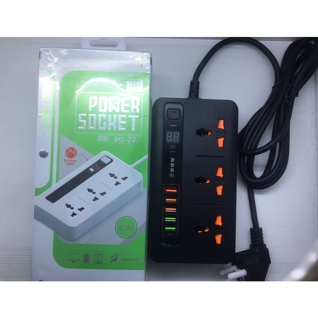 Multipurpose USB socket Cable 2 Meters Length Original Power socket 3 ...