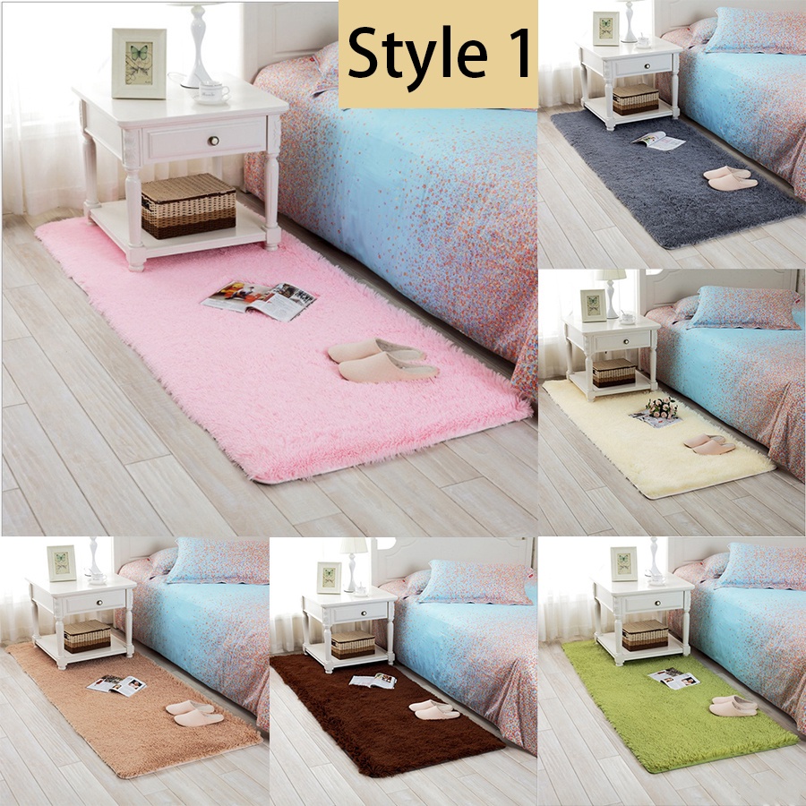 80*120Cm Soft Pile Carpet Living Room Bay Window Rug Rectangular Carpet ...