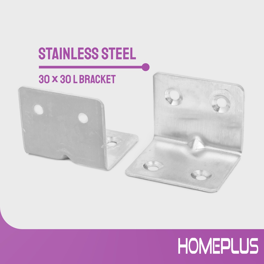 Quality Stainless Steel 30x30 L Bracket 90° Angle Shape Shelf Shelve ...
