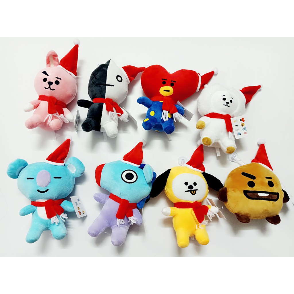 Super cute bt21 Christmas character BTS teddy bear | Shopee Malaysia